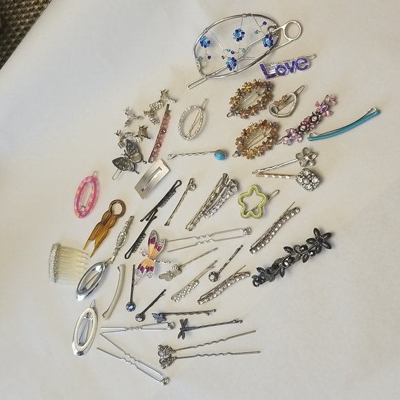 Vintage | Accessories | 47 Piece Vintage And Retro Hair Accessories ...